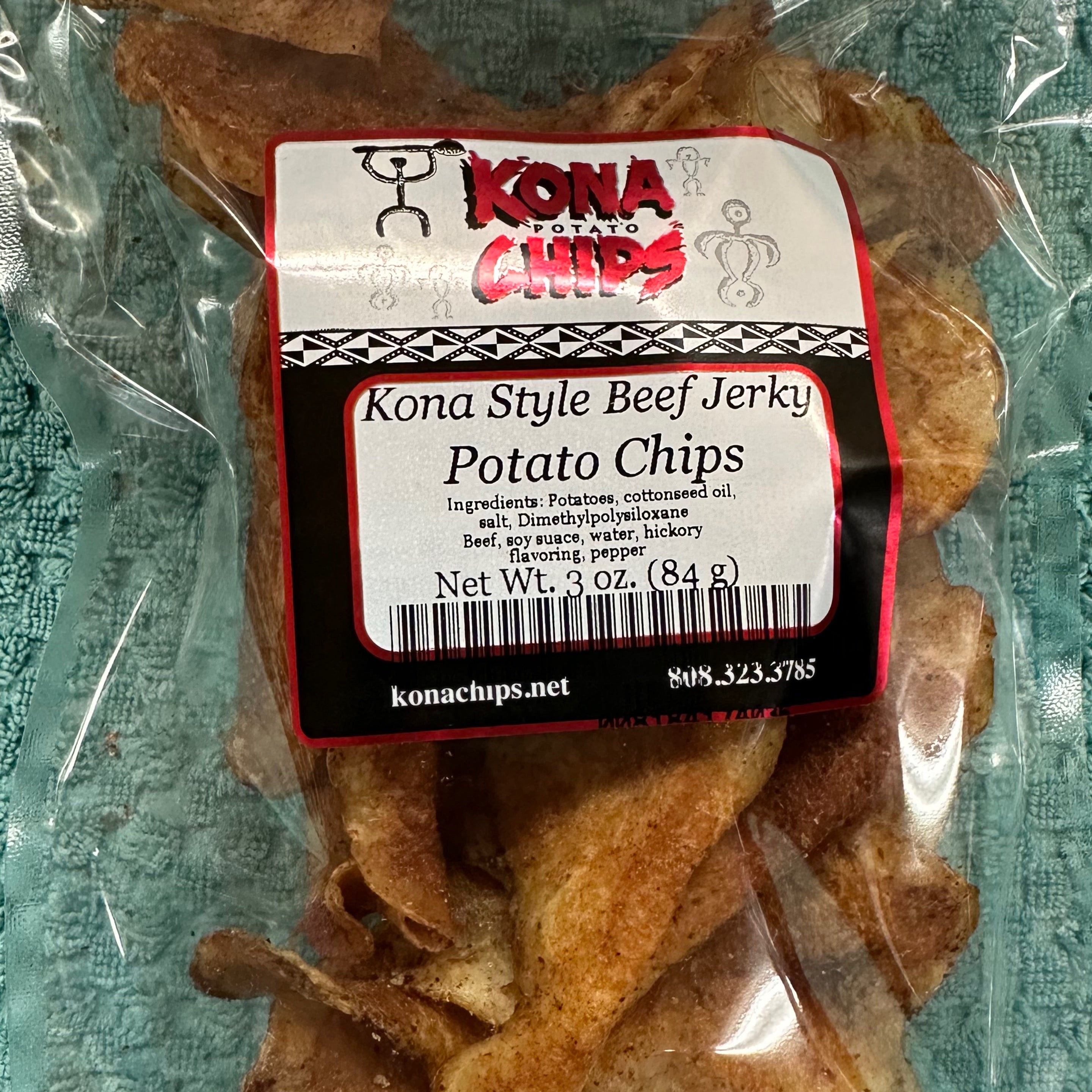 Kona Style Beef Jerky Potato Chips | Kona Chips
