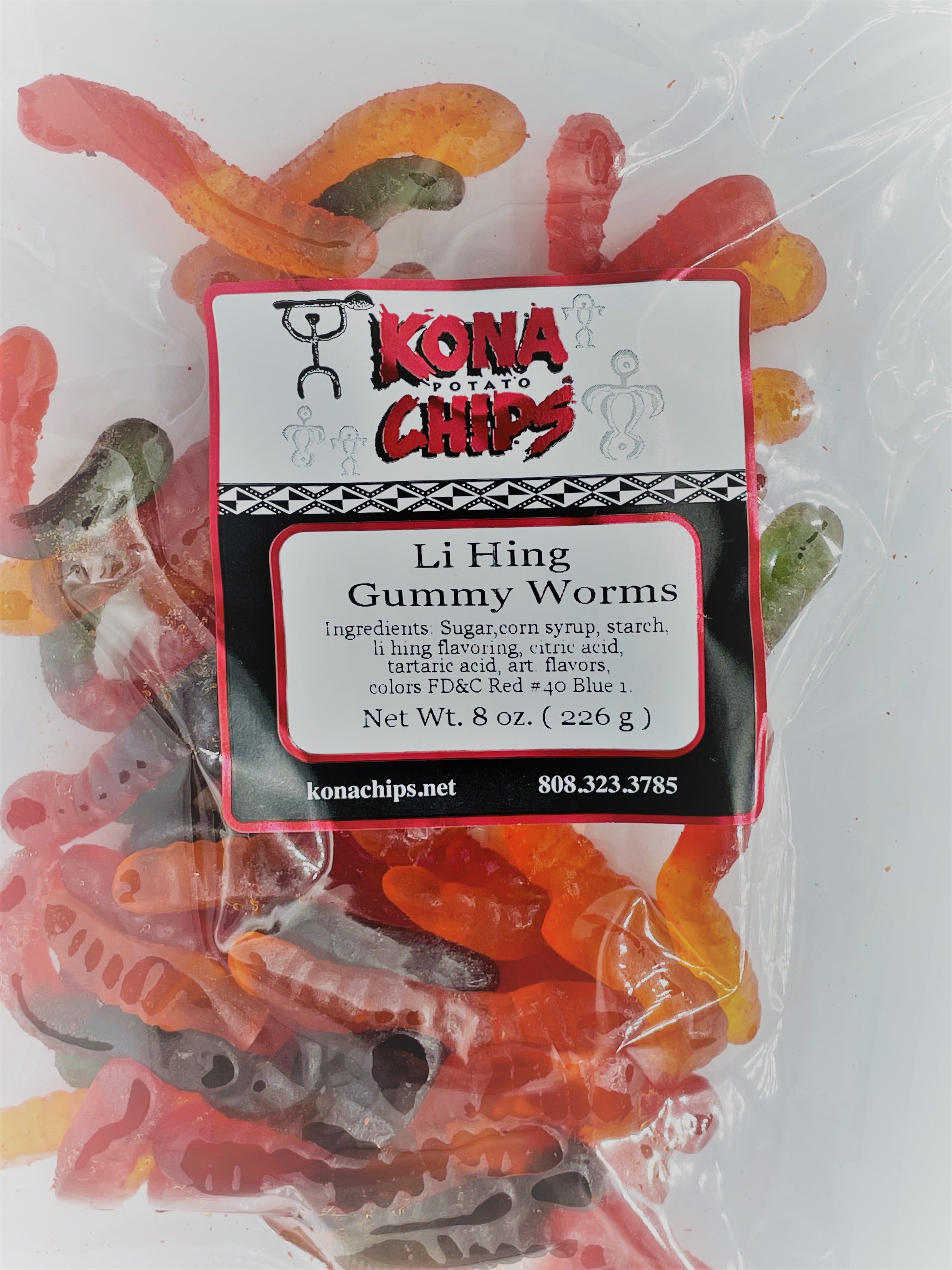Li Hing Gummy Worms | Kona Chips